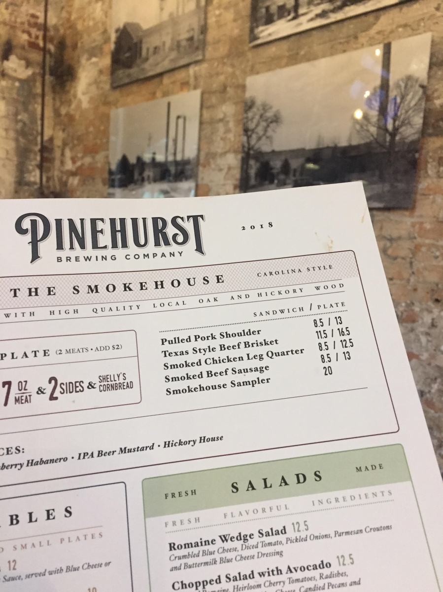 Lunch at Pinehurst Brewing Co. – The Hangry Momma